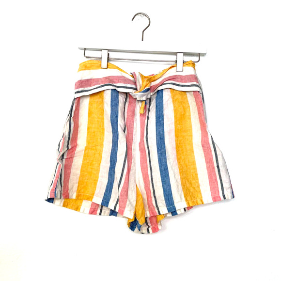 C&C California | Shorts | Cc California Shorts 0 Linen 10 High Rise Tie ...